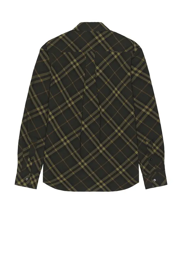 Burberry Long Sleeve Casual Shirt In Grey