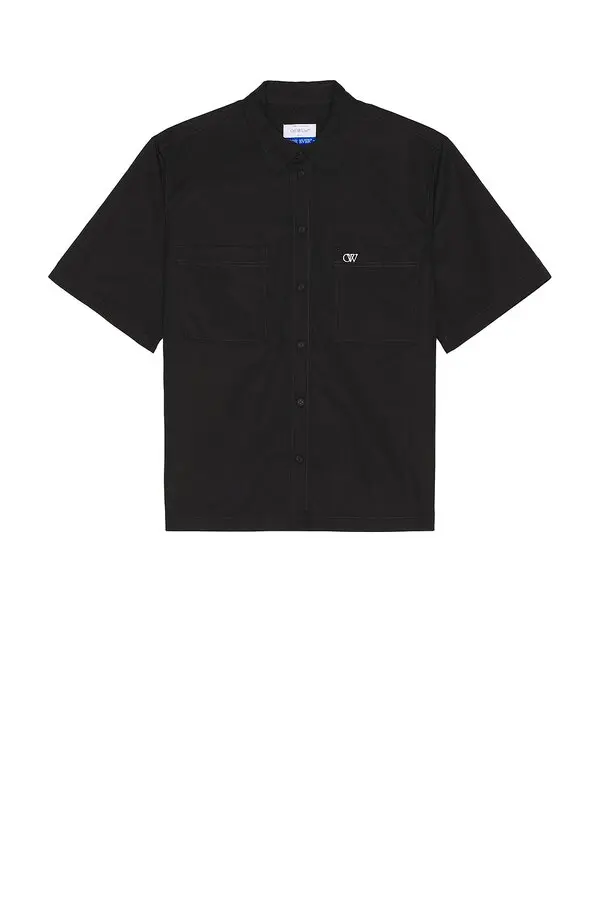 Off-White Embroidered Summer Heavycot Shirt - Black