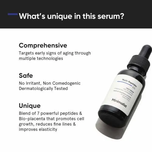 MINIMALIST Multi-peptides 10% Face Serum