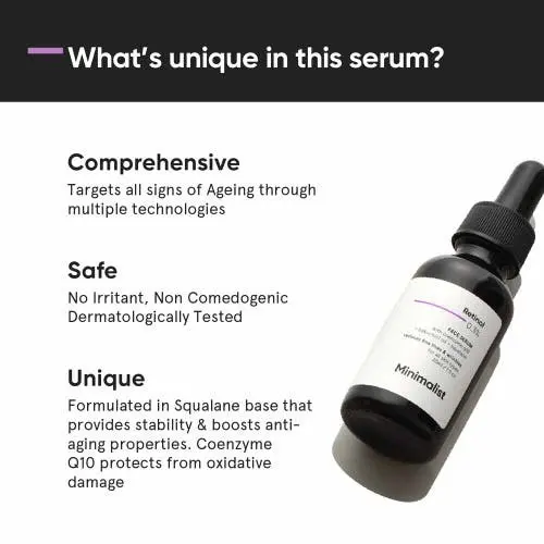 MINIMALIST Retinol 0.3% Face Serum