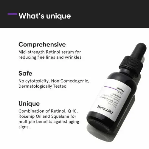 MINIMALIST Retinol 0.6% Face Serum