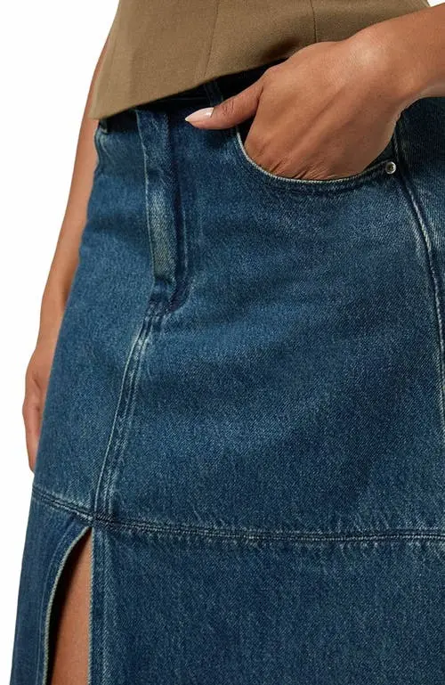 WeWoreWhat Denim Maxi Skirt