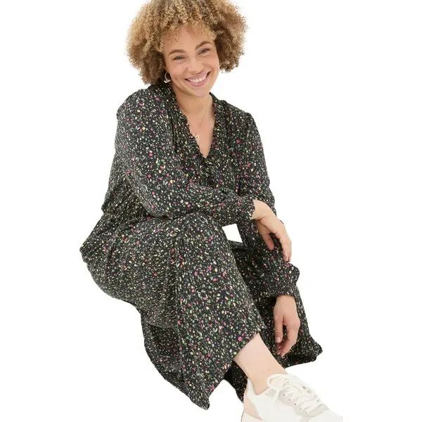 farm rio pink folk party maxi dress Pink Floral Glam Scarf Maxi Dress – FARM Rio
