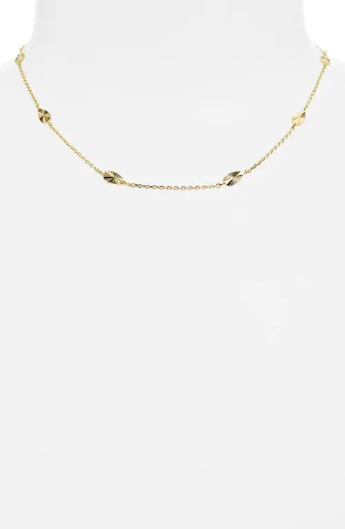 Argento Vivo Textured Station Necklace