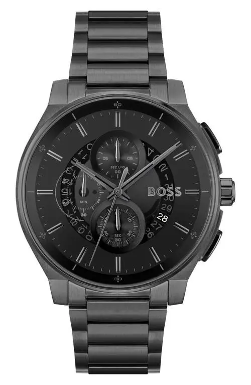 BOSS Chronograph Bracelet Watch - Black