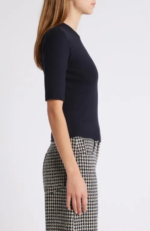 FRAME Ribbed Crewneck T-shirt - Black