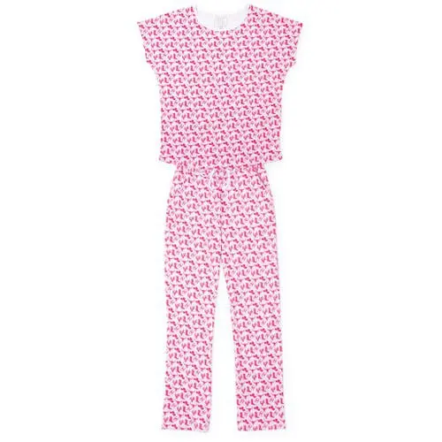 LILA AND HAYES Marcia Pajama Pant Set - Wild West Pink