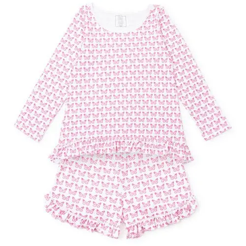 LILA AND HAYES Kathryn Pajama Short Set - Cartie Butterflies