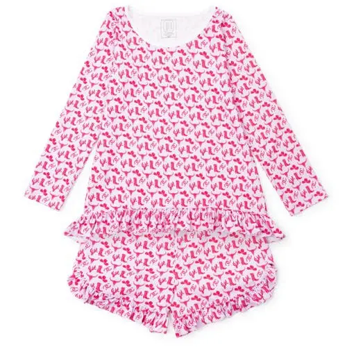 LILA AND HAYES Kathryn Pajama Short Set - Wild West Pink