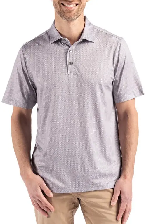 Cutter & Buck Pike Shadow Check Print Polo - Polished