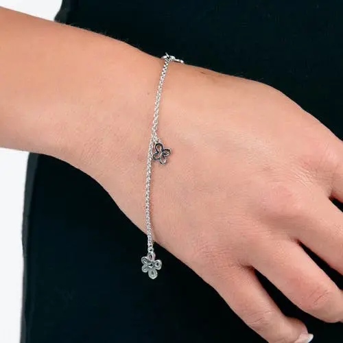 LUCY QUARTERMAINE Open Splash Charm Bracelet - Sterling Silver