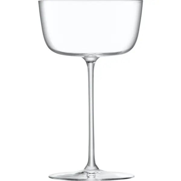 LSA Borough Set Of 4 Cocktail Saucers - Clear