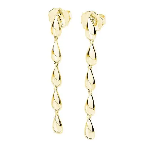 LUCY QUARTERMAINE Teardrop Vermeil Drop Earrings - Gold