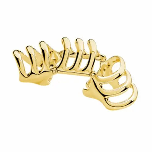 LUCY QUARTERMAINE Waterfall Armour Ring - Gold Vermeil