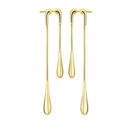 LUCY QUARTERMAINE Drop Vermeil Earrings - Gold