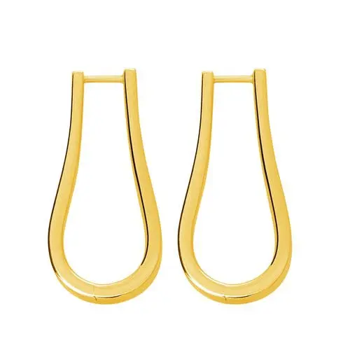 LUCY QUARTERMAINE Petal Hoop Earrings - Gold