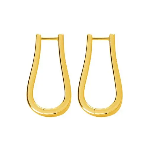 LUCY QUARTERMAINE Petal Hoop Earrings - Gold