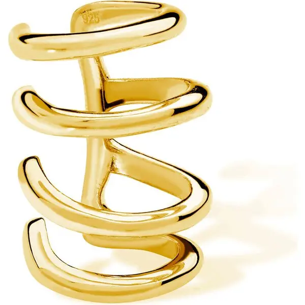 LUCY QUARTERMAINE Waterfall Ear Cuff - Gold