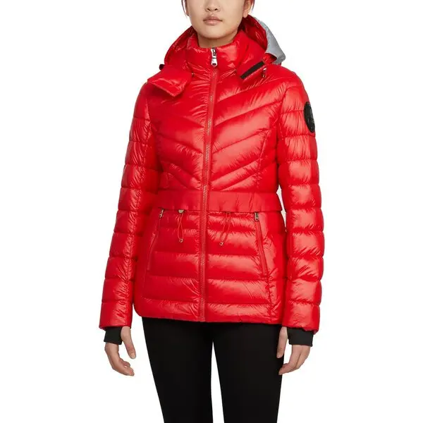 Pajar Bailey Packable Lightweight Puffer Thinsulate With Detachable Hood - Current Red