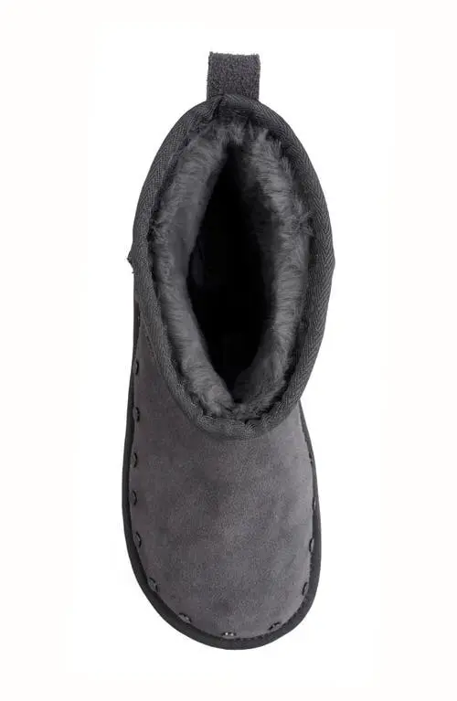 CANDIE'S Shye Faux Fur Platform Bootie - Grey Suede