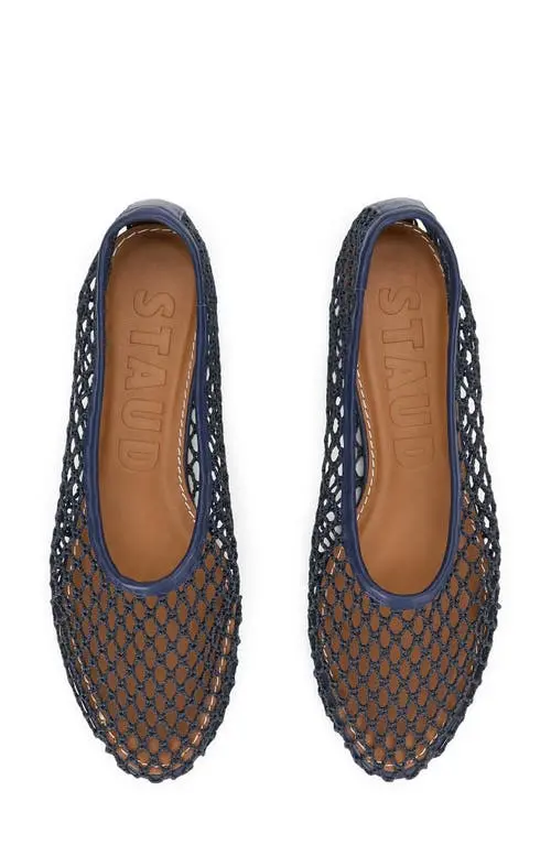 Staud Alba Ballet Flat - Navy
