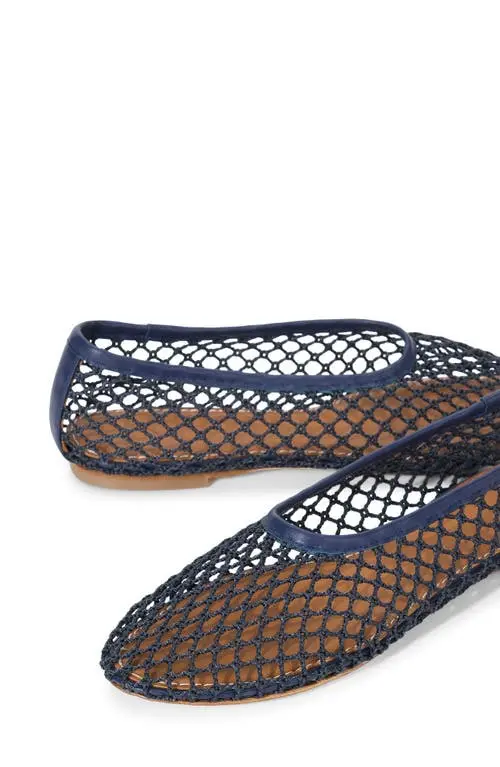 Staud Alba Ballet Flat - Navy