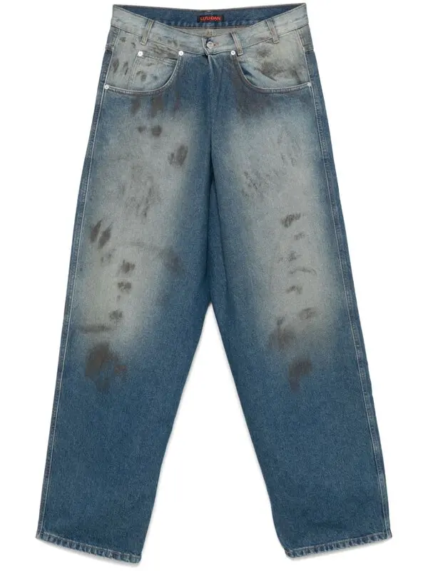 LỰU ĐẠN Kriss Kross Wide Leg Jeans
