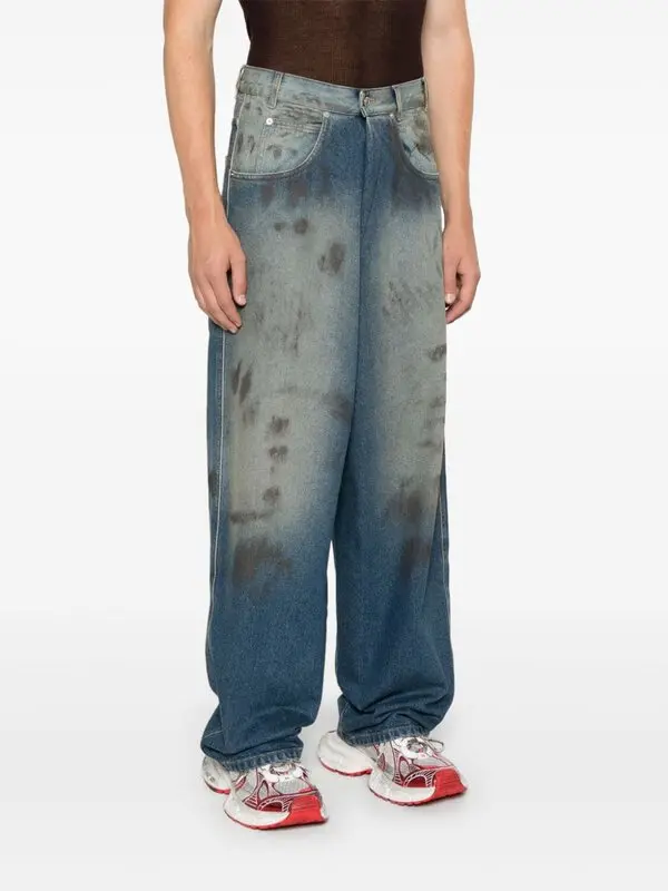 LỰU ĐẠN Kriss Kross Wide Leg Jeans
