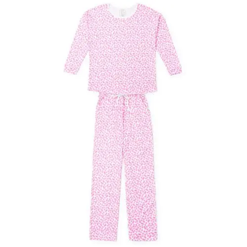 LILA AND HAYES Audrey Pajama Set - Confetti Hearts Pink