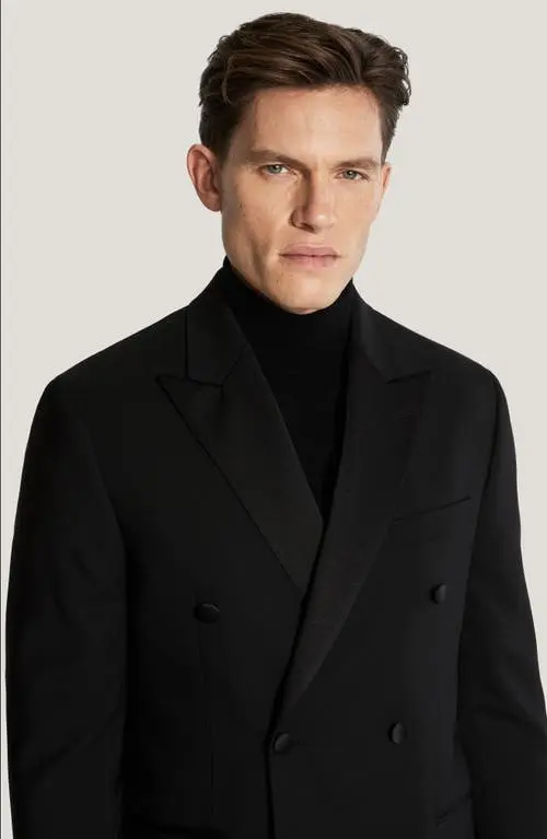 JACK VICTOR Eden Double Breasted Wool Tuxedo