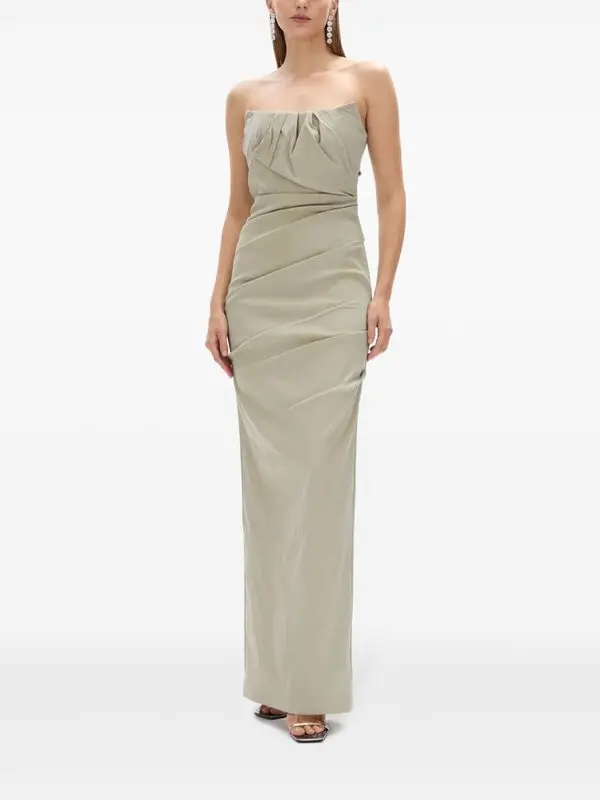 rachel green strapless dress Rachel green gold dress