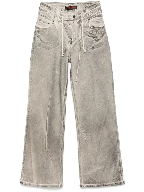 Ottolinger Coated-finish Wide Leg Jeans
