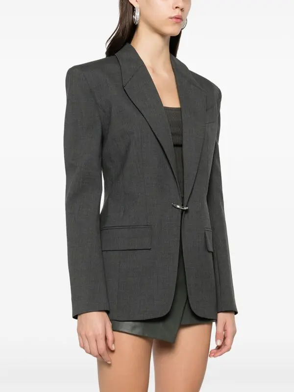 MUGLER Ring-detail Virgin Wool Blazer