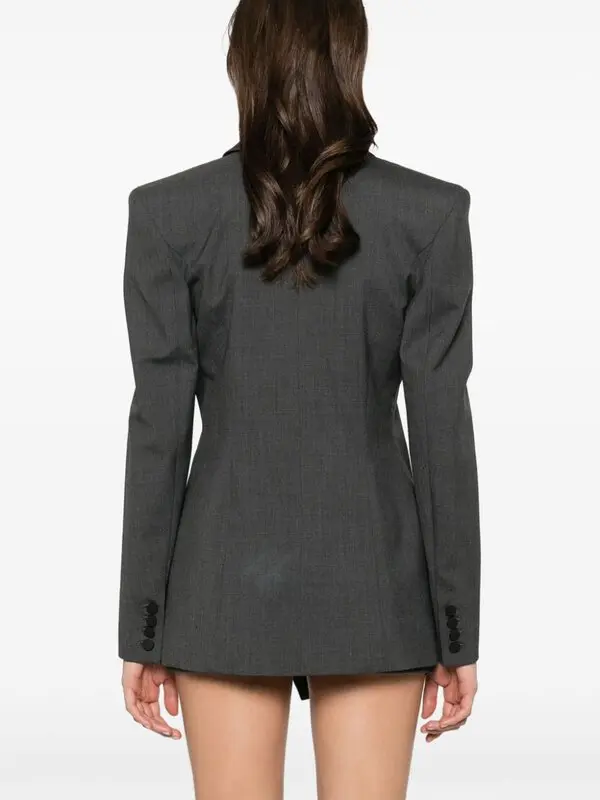 MUGLER Ring-detail Virgin Wool Blazer