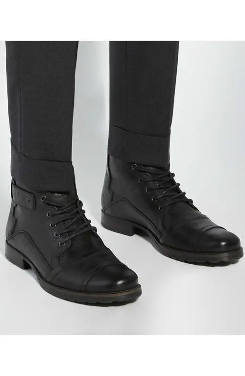 Dune London Simon Leather Boots - Black
