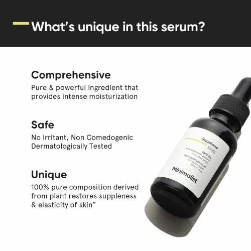 MINIMALIST Squalane 100% Face Oil