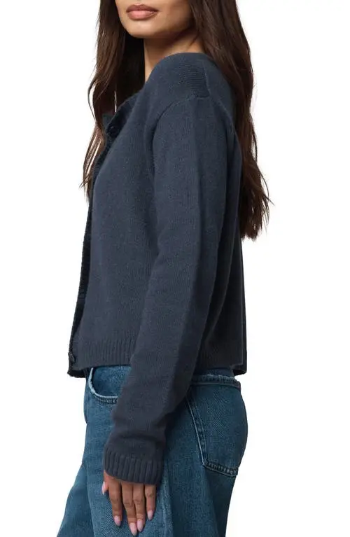 Splendid Cropped Cotton-blend Cardigan - Ice Navy