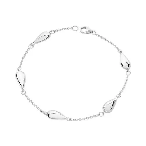 LUCY QUARTERMAINE Station Tear Drop Bracelet - Sterling Silver