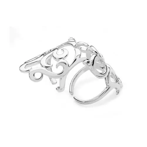 LUCY QUARTERMAINE Elements Armour Ring - Sterling Silver