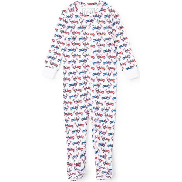 LILA AND HAYES Parker Zipper Pajama - Patriotic Jeeps