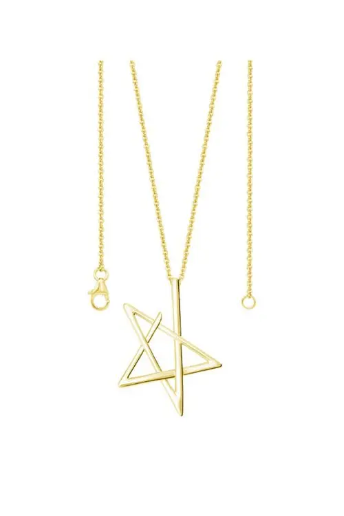 LUCY QUARTERMAINE Sol Star Pendant Necklace - Gold Vermeil