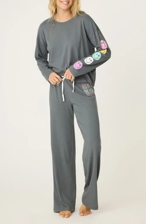 PJ Salvage Cotton & Modal Pajamas - Charcoal