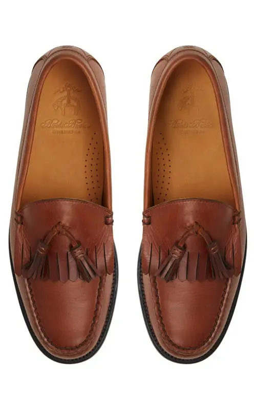 Brooks Brothers Edison Tassel Fringe Leather Slip-On Loafers in Brown Amazon.com | Brooks Brothers Men main image 4