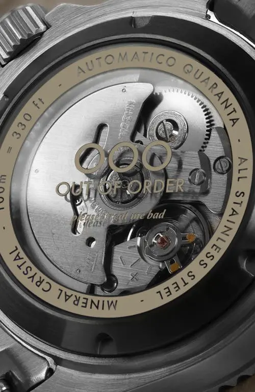 OUT OF ORDER Automatico Quaranta Bracelet Watch - Sand