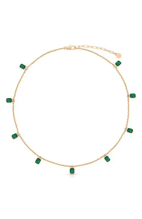 Ettika Deco Charm Necklace - Green