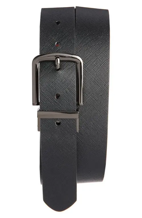 Nordstrom Otto Reversible Leather Belt - Black- Brown