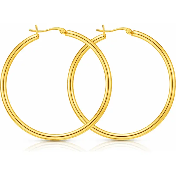 DONATELLO GIAN Name' Hoop Earrings - Gold