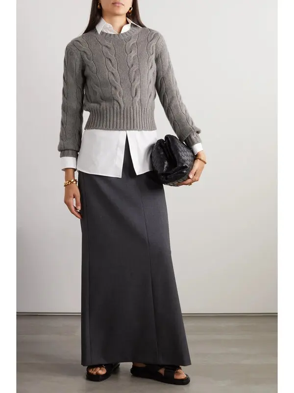 Loro Piana Cable-knit Cashmere Sweater