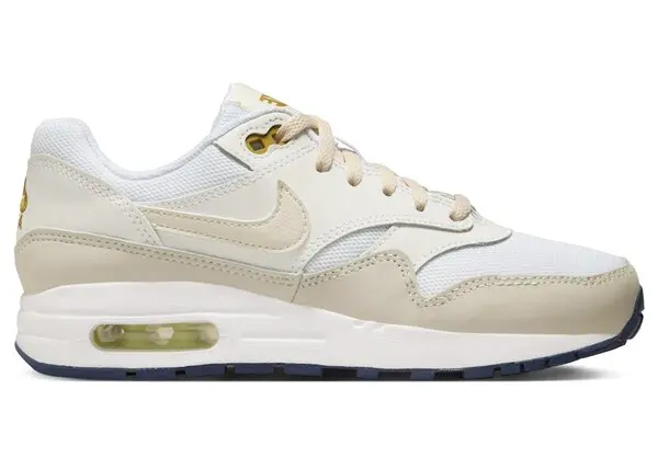 Nike Air Max 1 Sneakers - White/bronzine/barely Volt