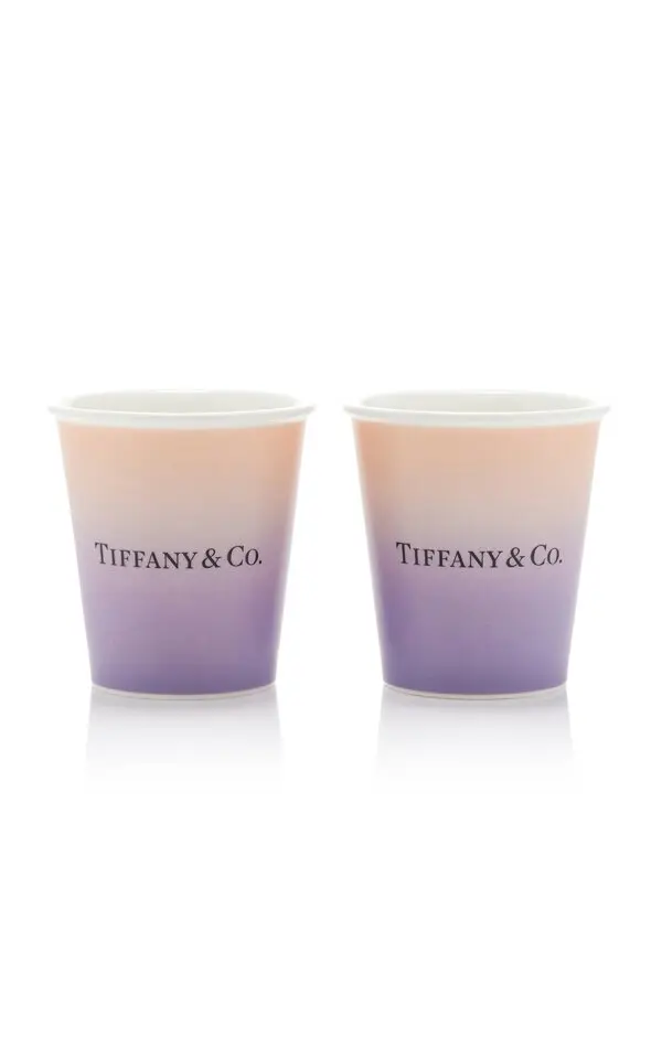 Tiffany & Co. Exclusive Set-of-two Bone China Coffee Cups - Multi